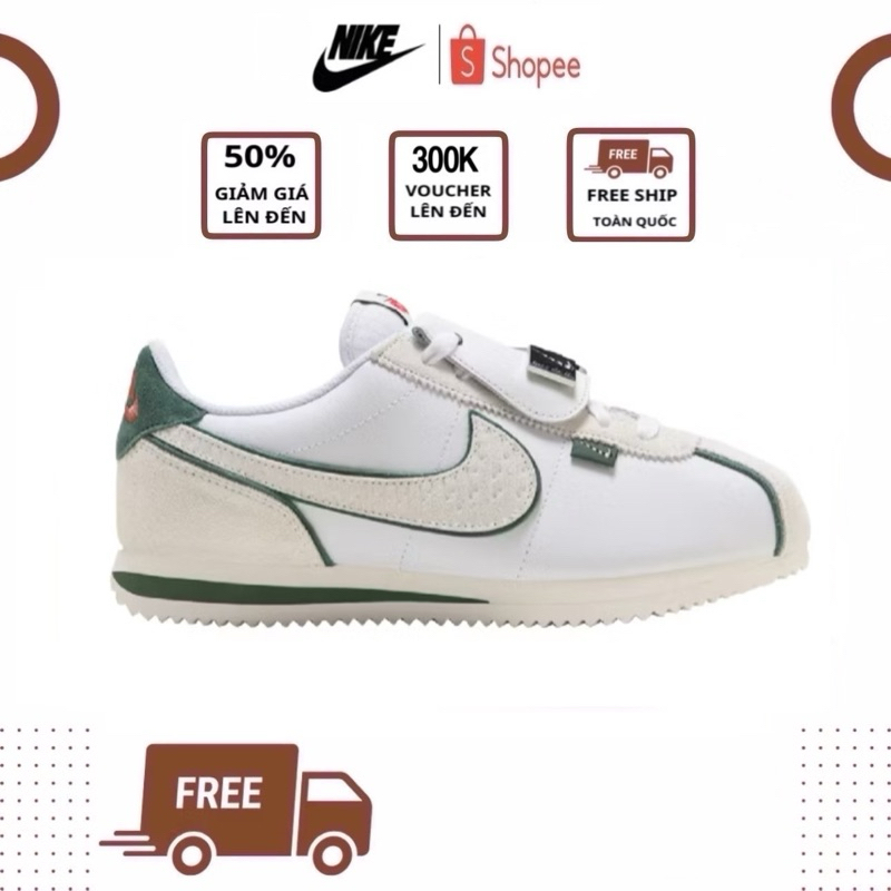 [ CHÍNH HÃNG ] Giày Nike Cortez ‘White Green Light Bone’ FQ0259-110 ...