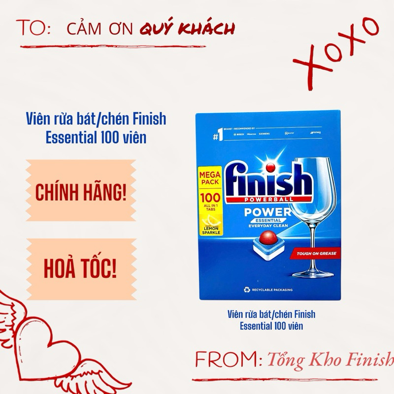 [HN-HCM] Viên rửa bát Finish Classic, Finish Essential | Shopee Việt Nam