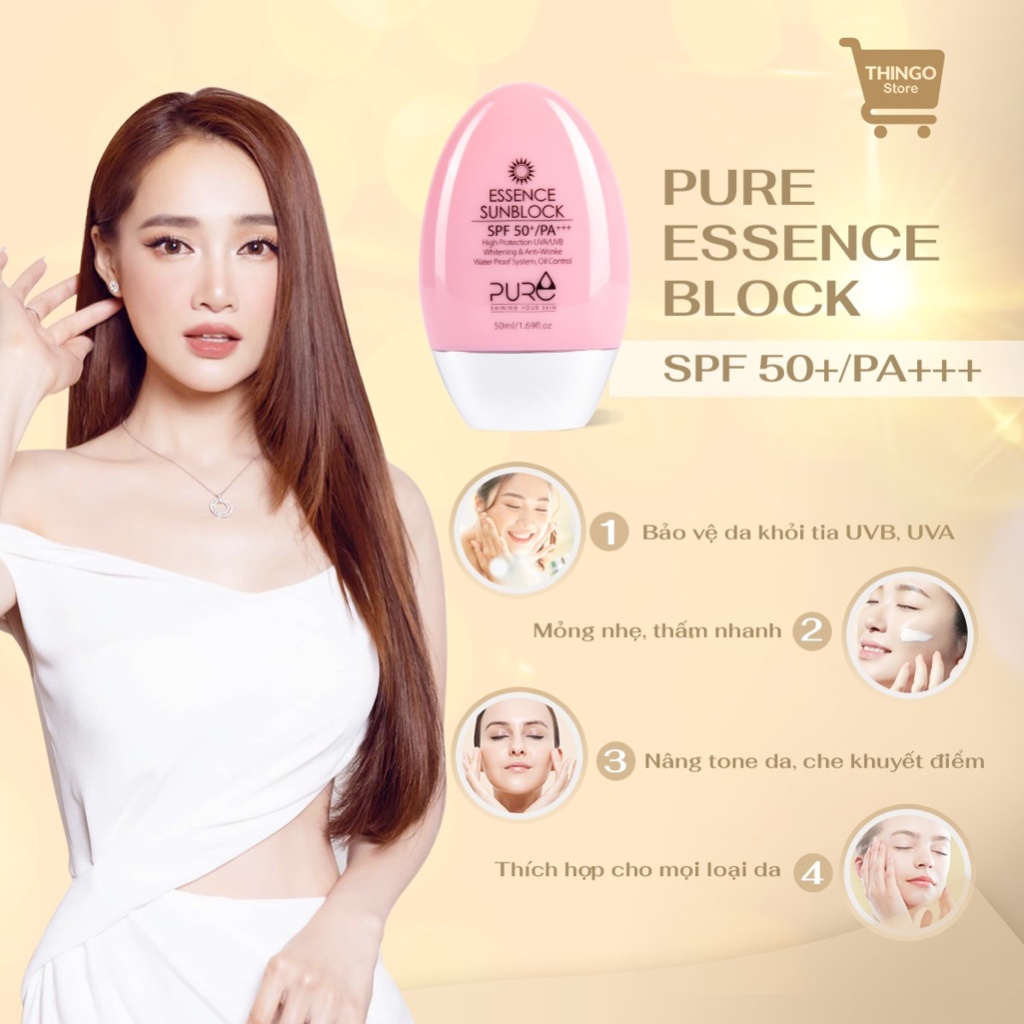 HQ-Kem chống nắng Pure ( Pure Essence Sunblock 50ml ) | Shopee Việt Nam