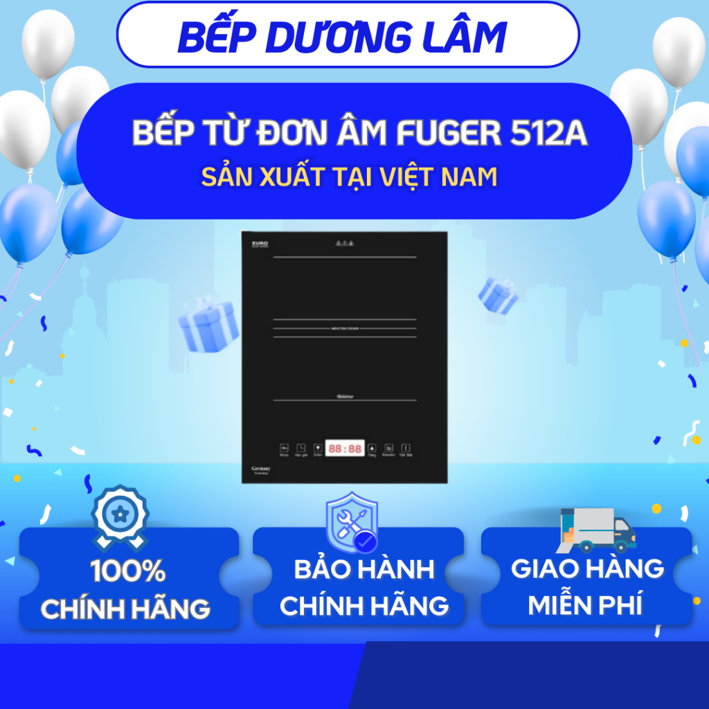 Bếp từ đơn âm Fuger 512A - inverter tiết kiệm điện | Shopee Việt Nam