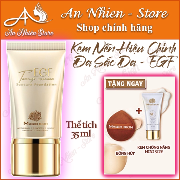 Kem Nền Che Khuyết Điểm Hiệu Chỉnh Đa Sắc Da - EGF - Magic Skin, Sáng Mịn Tự Nhiên | Shopee Việt Nam