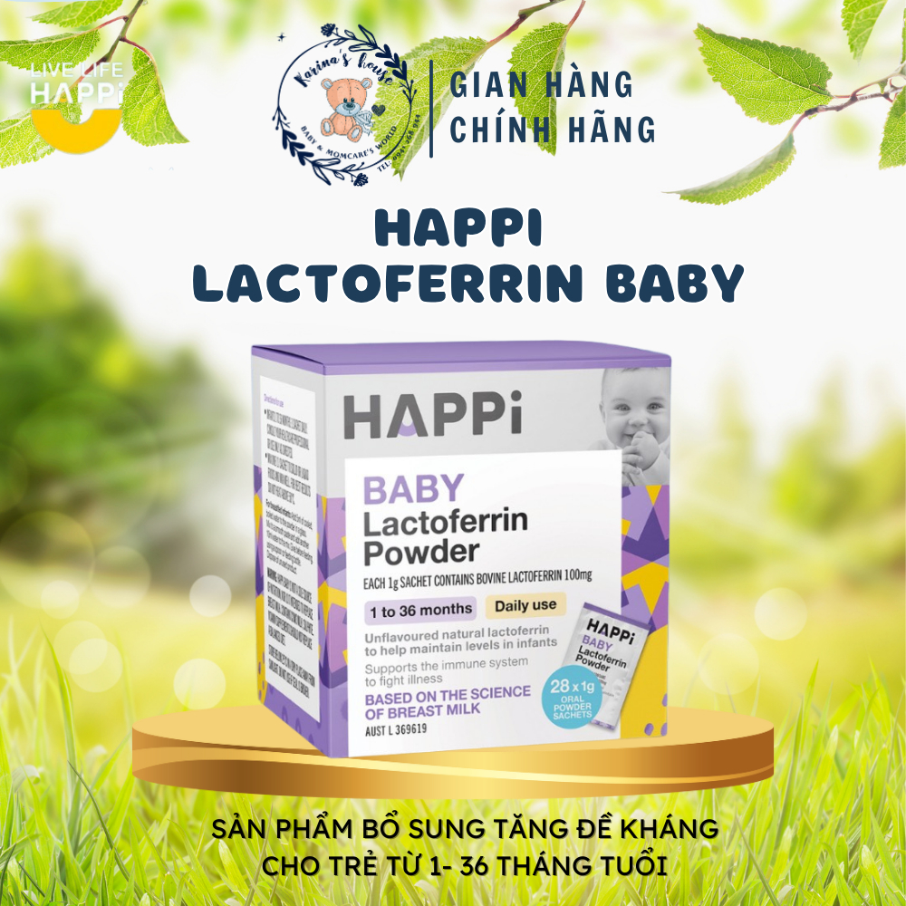 [Sẵn date 11/2027] HAPPi LACTOFERRIN BABY POWEDER - tăng đề kháng cho ...