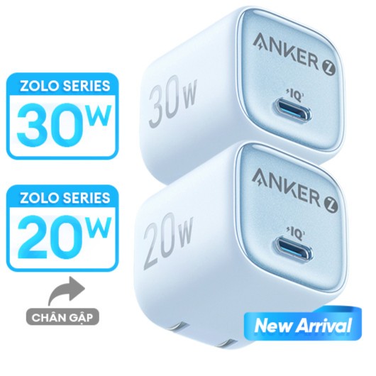 [GIAO HỎA TỐC] Củ sạc nhanh Anker 312 A2678 PD 20W / 33Wchân gập, nhỏ ...