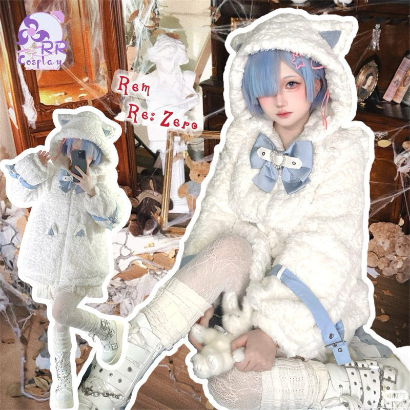 [Đặt Trước ]Anime Rem Fanart Cat Cosplay cô Gái Cosplay Trang Phục ...