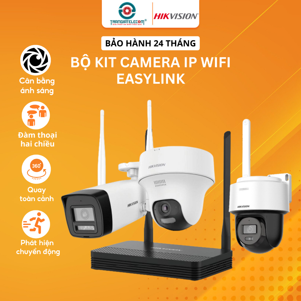 Camera IP Wifi Hikvision Kết Nối Bộ KIT Wifi Easylink Trong Nhà | Ngoài ...