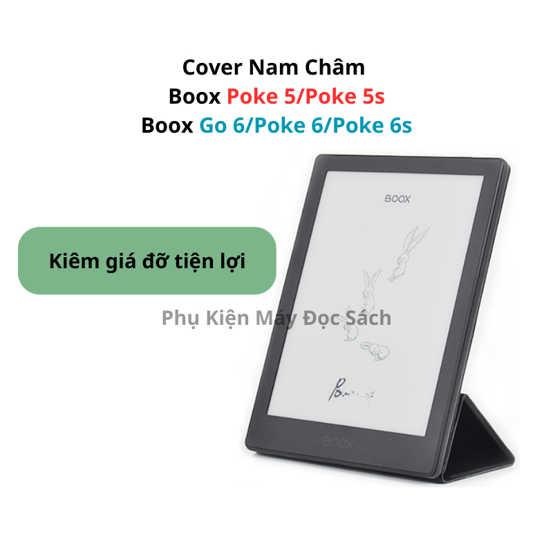 Bao Da Cover Nam Châm Boox Poke 5/5s/Go 6/Poke 6, Case Kiêm Giá Đỡ Boox ...