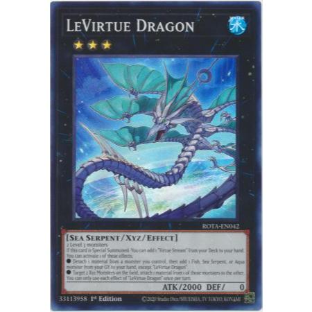 [ Bài Yugioh Chính Hãng ] LeVirtue Dragon - ROTA-EN042 - Super Rare 1st ...
