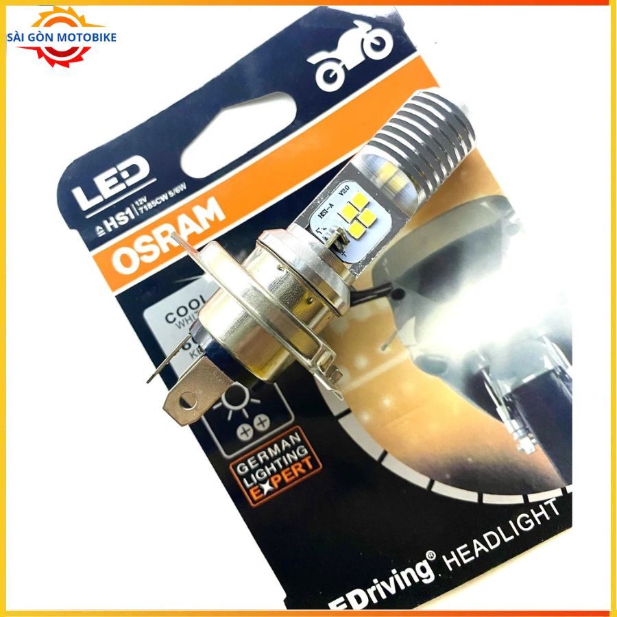 Bóng Pha LED Osram Dream- Wave/Blade/Sirius/RSX/Future/Vision/LEAD 110,Cub,HonDa 82, Chân H4 ...