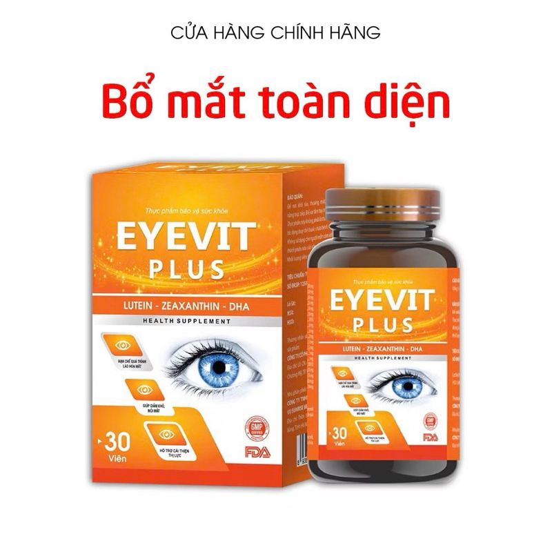 Viên bổ mắt Eyevit Plus bổ sung lutein, DHA hỗ trợ giảm khô mỏi mắt ...