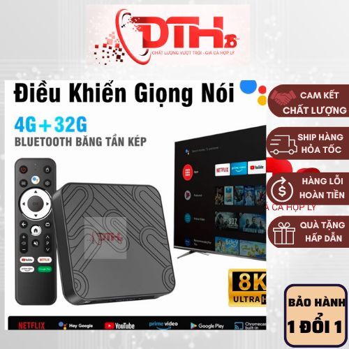 ANDROID TV BOX Z8 PRO GIỌNG NÓI HỖ TRỢ KIỂM SOÁT 8K 8G+128GB VIỆT WIFI 5G BLUETOOTH BĂNG TẦN KÉP ...