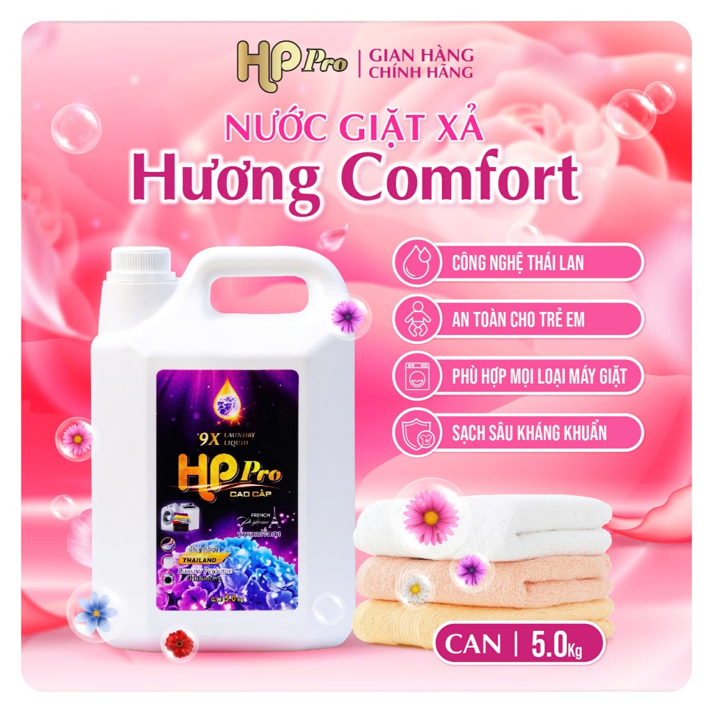 Nước Giặt Xả 2in1 HP Pro Cao Cấp An Toàn Cho Da Hương Comfort 5kg ...