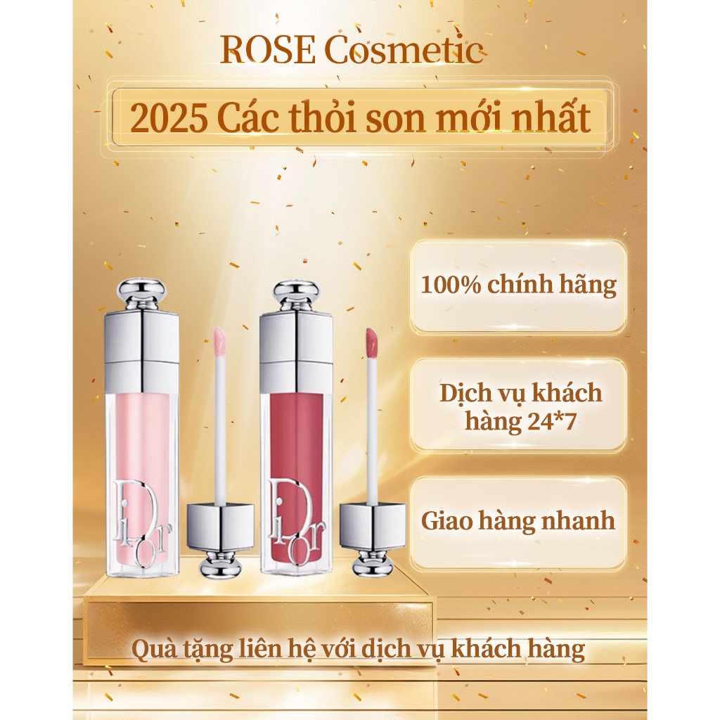 Son dưỡng Dior Addict Lip Maximizer 012，024，028 fullsize 6ml Rose Store | Shopee Việt Nam