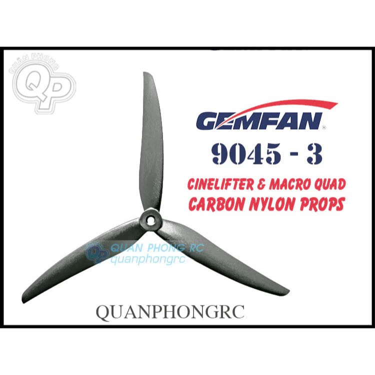 1 Cặp Cánh 3 Lá GEMFAN 9045 / 1050 / 1170 3 Blades Nylon Carbon ...