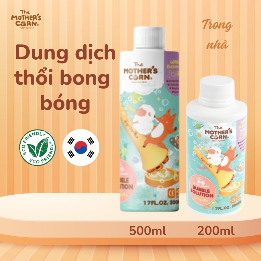 Nước tạo bong bóng hữu cơ Mother's Corn (Nhiều loại bong bóng, thích ...