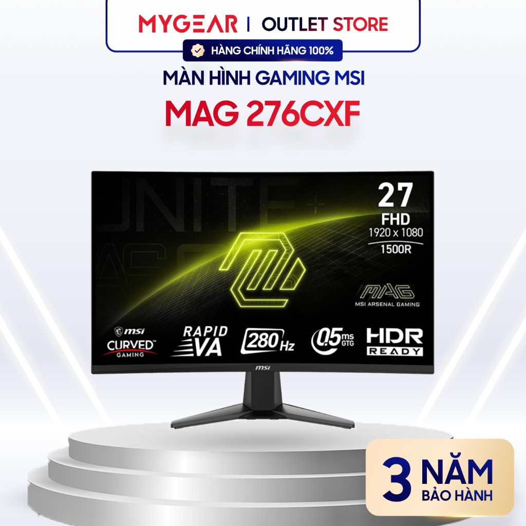 Màn hình gaming MSI MAG 276CXF 27 inch FHD VA 280Hz 0.5ms GTG Chính hãng - New Chính Hãng ...