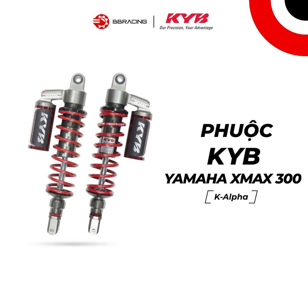 Phuộc sau KYB Xmax 300 - lò xo đỏ - Alpha | Shopee Việt Nam