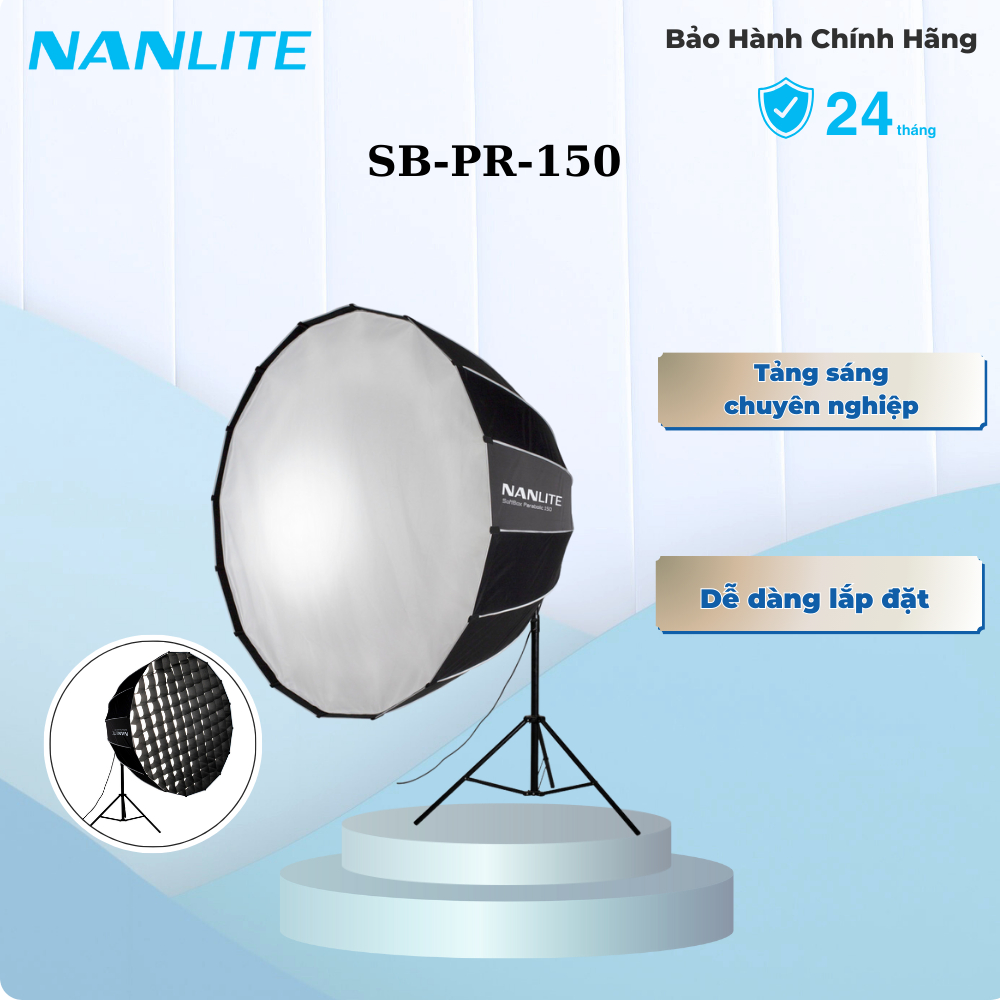 Tản sáng Nanlite Sofbox SB-PR-150, tạo ánh sáng mềm mại, tỏa đều ...