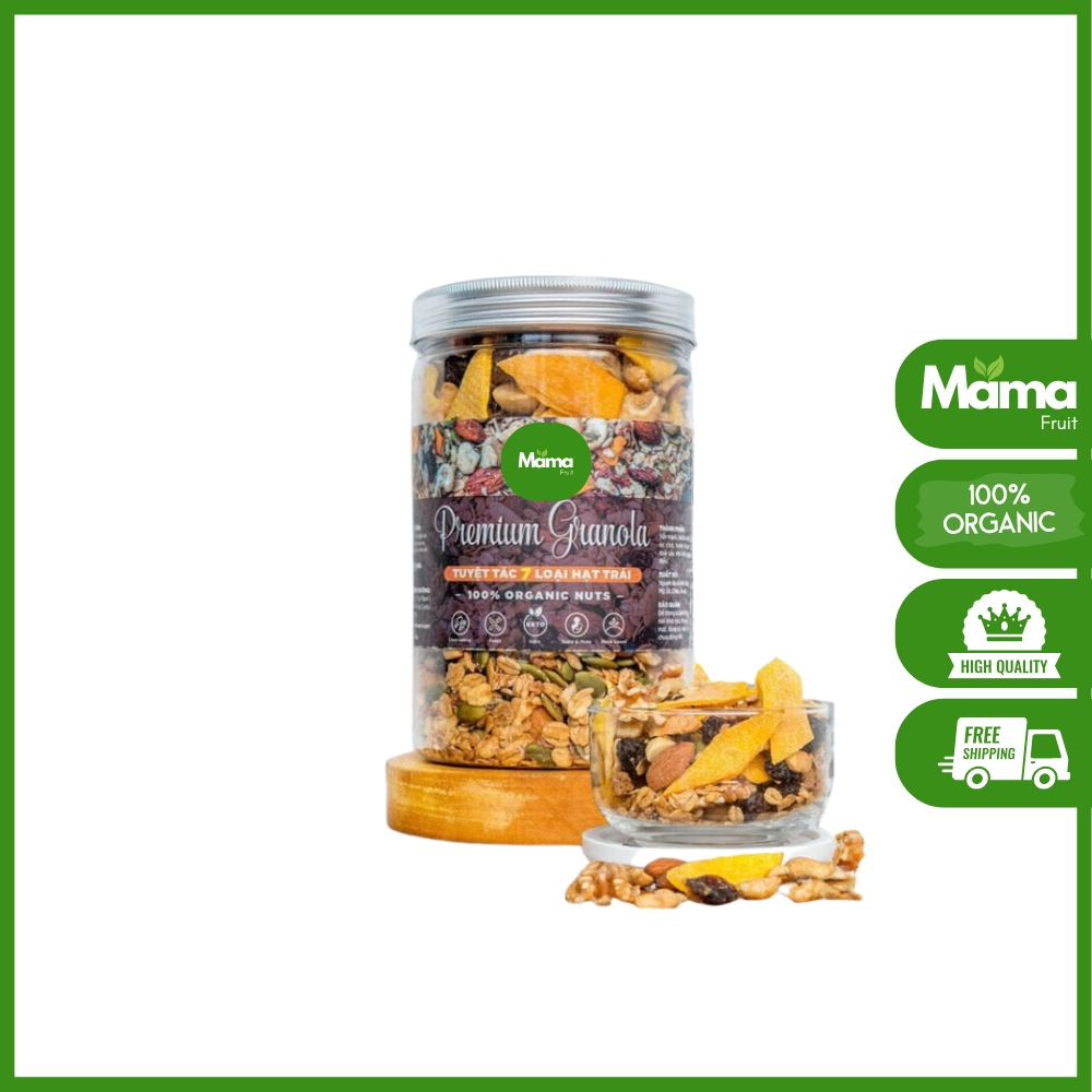 Premium Granola MAMA FRUIT, túi 500G, Hạt Sấy Tốt Cho Sức Khỏe | Shopee ...