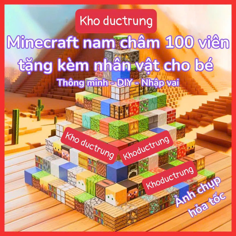 Lego nam châm Minecraft ( set 100 viên) | Shopee Việt Nam