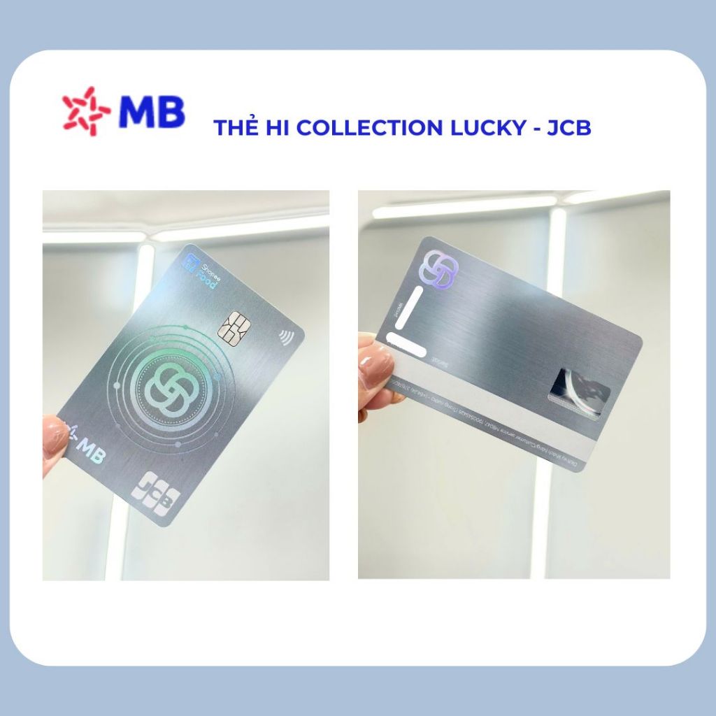 THẺ MB HI COLLECTION - THẺ JCB LUCKY - MUA 1 TẶNG 1 TKSĐ | Shopee Việt Nam