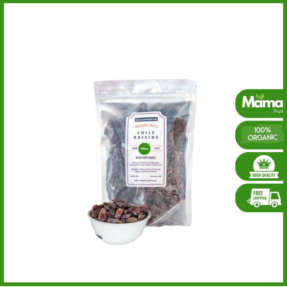 Nho Khô Chile MAMA FRUIT, túi 500G, Hoa Quả Sấy Tốt Cho Sức Khỏe ...