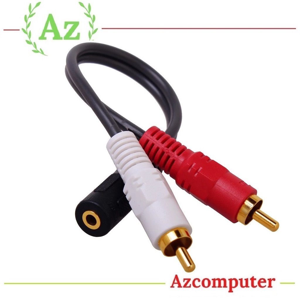Jack Chuyển AV Sang 3.5 Âm - Cáp chuyển đổi RCA sang cổng 3.5mm âm ...
