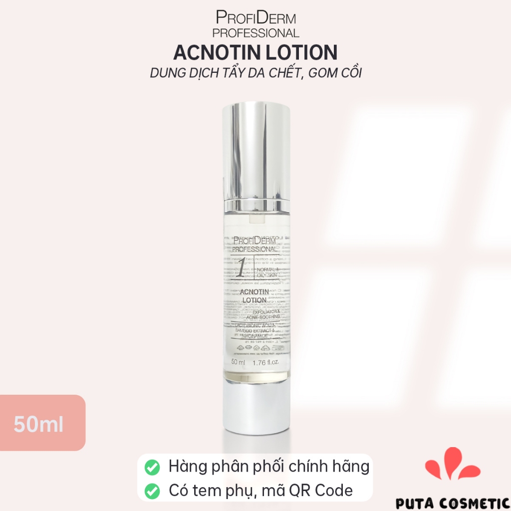 Profiderm Acnotin Lotion - Dung dịch tẩy da chết, giảm mụn, sáng da ...