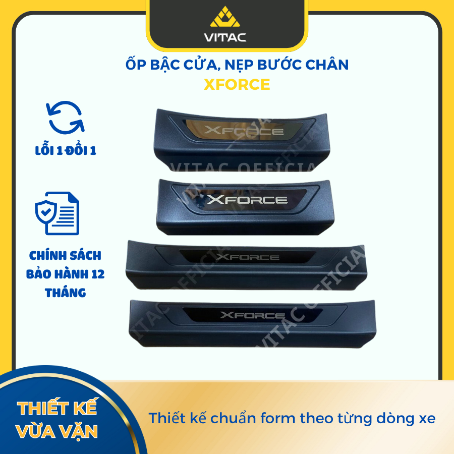 Freeship_Ốp Bậc Cửa, Nẹp Bước Chân (bộ = 4 cái) MITSUBISHI XFORCE 2024 - Nhựa Đen ABS | Shopee ...