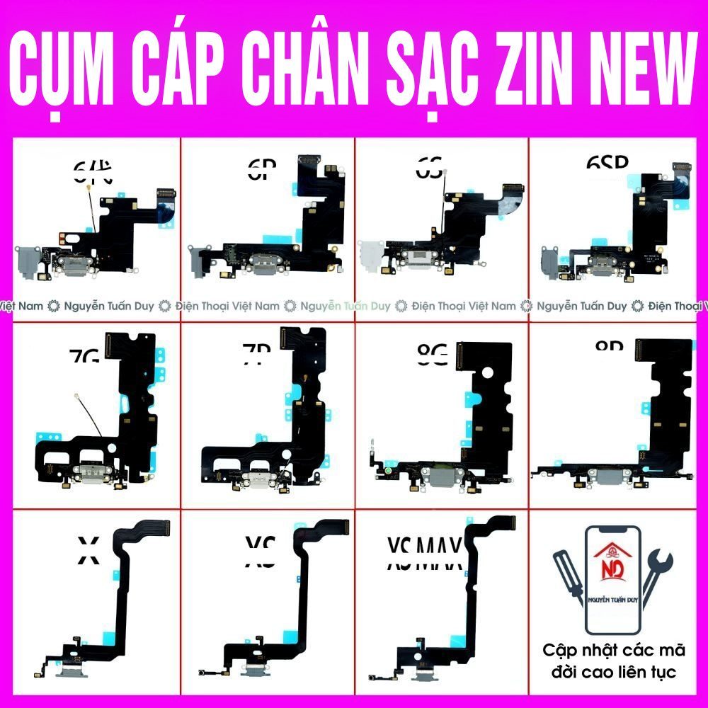 Cụm cáp chân sạc Zin New + Linh Kiện điện thoại đến đời mới nhất > | Shopee Việt Nam