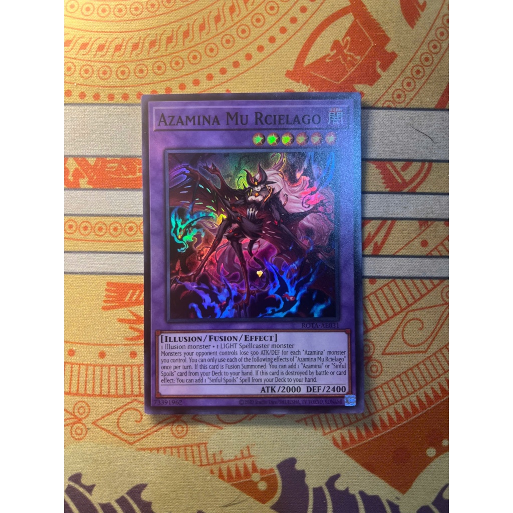 Thẻ Bài Yugioh chính hãng | Azamina Mu Rcielago - Super Rare - AE ...