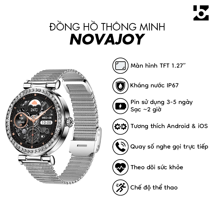 Đồng Hồ Nữ Thông Minh Zobo NovaJoy 41mm Chính Hãng | Smartwatch Nghe ...