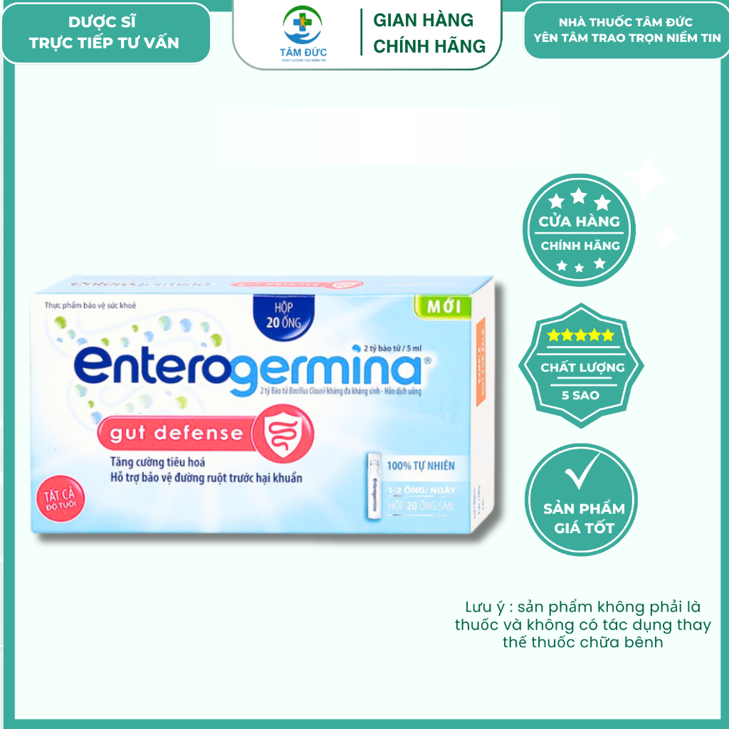 [Chính Hãng] Enterogermina - Men Vi Sinh Cho Bé, Cân Bằng Hệ Vi Sinh Đường Ruột, Giảm Tiêu Chảy ...