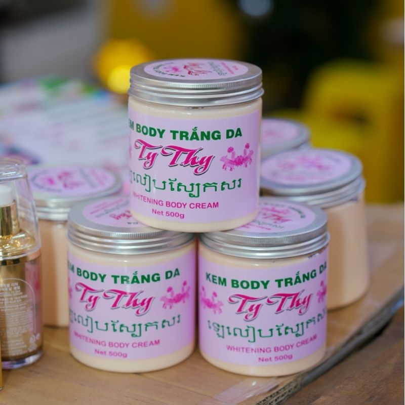Kem làm trắng da toàn thân Ty Thy Whitening body cream 500g | Shopee ...