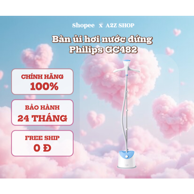 BÀN ỦI HƠI NƯỚC ĐỨNG PHILIPS GC482/29 - Bảo hành 24 tháng | Shopee Việt Nam