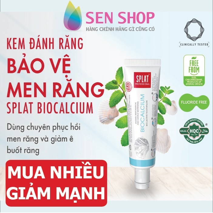 Kem đánh răng SPLAT CHÍNH HÃNG NGA Biocalcium Professional Toothpaste ...