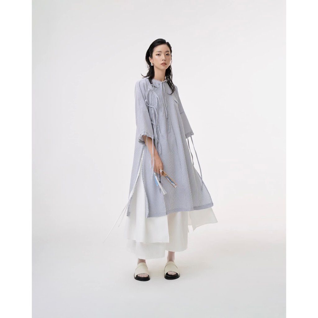 HYMAISON LOOKBOOK T12 | Áo Dài Sọc Xanh AW24 x Hakama Pants Trắng ...