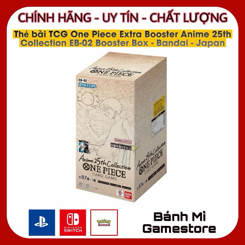 Hộp thẻ bài One Piece TCG Extra Booster: Anime 25th Collection EB-02 ...