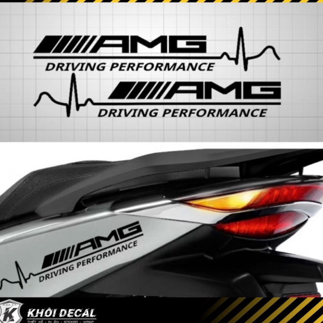 Tem AMG trang trí xe máy (Cặp 2 Bên) | Shopee Việt Nam