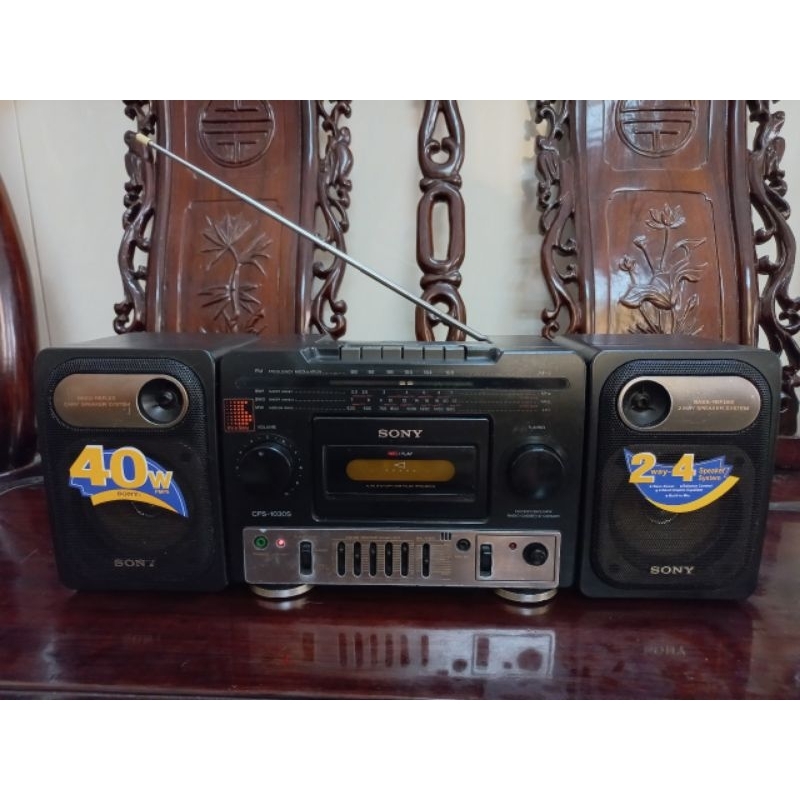 Cassette Sony CFS-1030S còn rất đẹp, nguyên zin, chạy tốt các chức năng ...