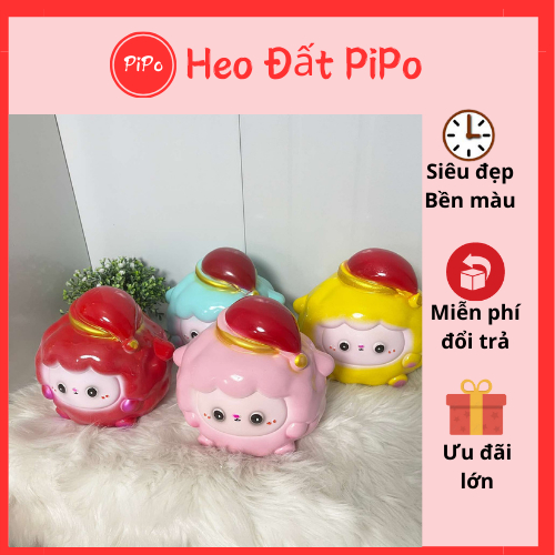 Xưởng Heo Đất PiPo -Heo Cừu Noel kute-trang trí-quà lưu Niệm-ống heo ...