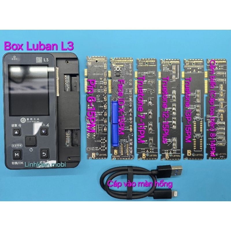 Box Luban L3 L3 mini kèm thanh pin face truetone cảm biến | Shopee Việt Nam