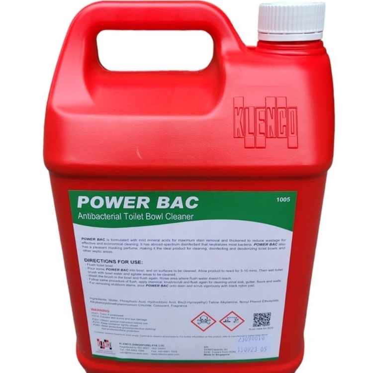 Klenco Power Bac-5L Nước Tẩy Bồn Cầu Cọ Rửa Nhà Vệ Sinh Hàng Chính Hãng ...