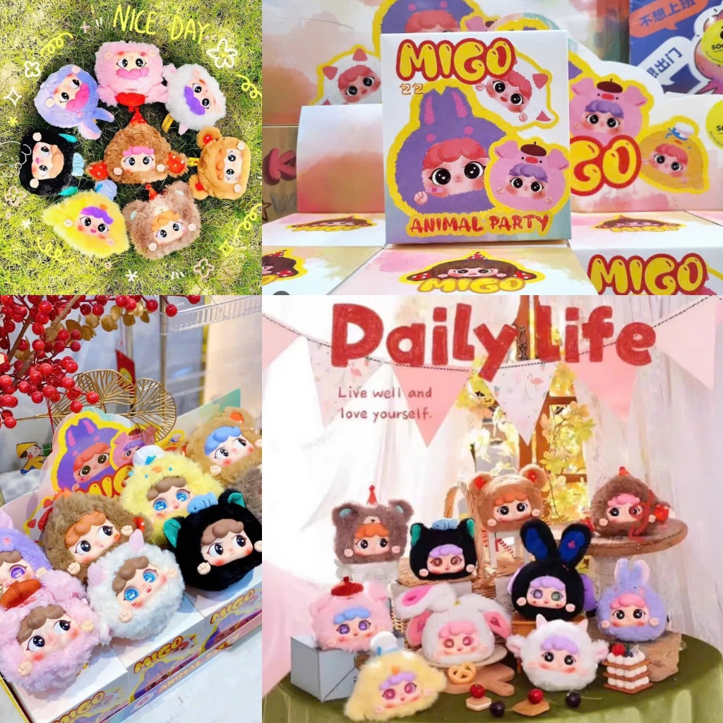 [ 100% CHÍNH HÃNG ] BLINDBOX BABY THREE MIGO V2 CÓ MÓC KHÓA TREO BALO ...