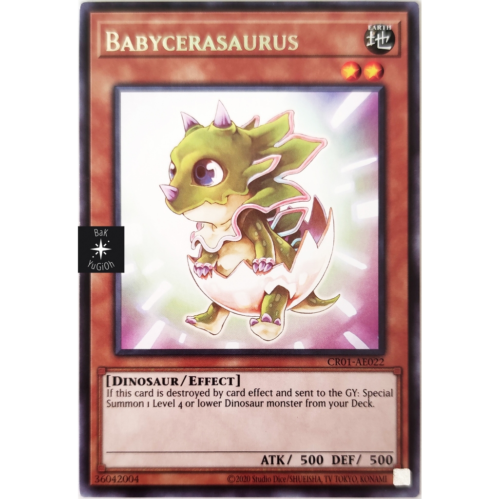 [BaK Yu-Gi-Oh!] [Thẻ Bài Chính Hãng] Babycerasaurus |AE| Rare | Shopee ...
