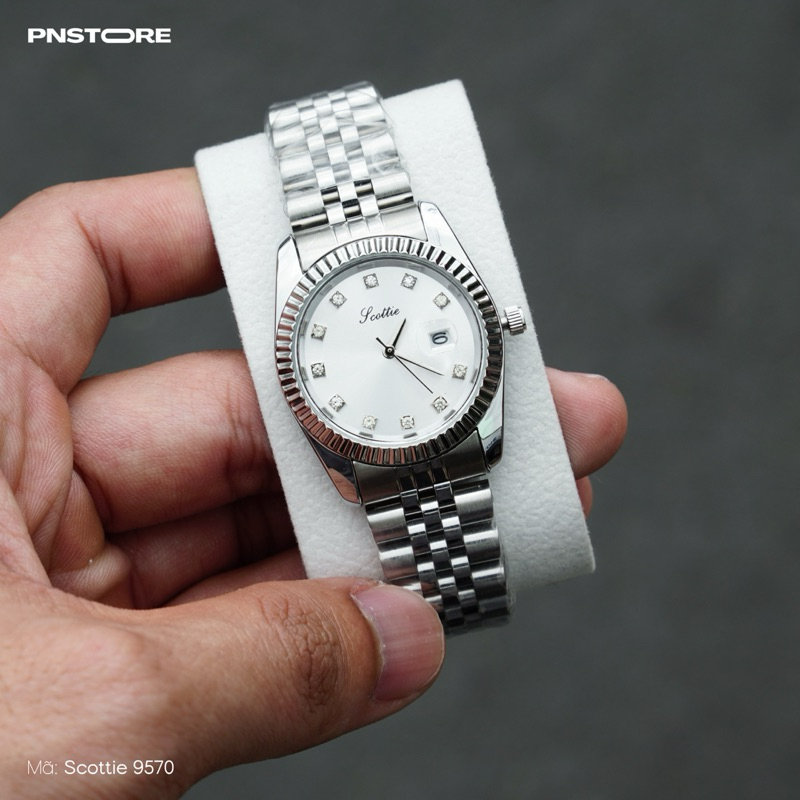 Đồng hồ nữ SCOTTIE CHÍNH HÃNG 9570 PNSTORE dây thép không gỉ, size 31mm,chống nước 30M, fullbox ...