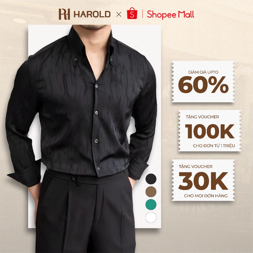 [Premium] Áo Sơ Mi Nam Dài Tay Cao Cấp Harold Button Down Sinewy Đi ...