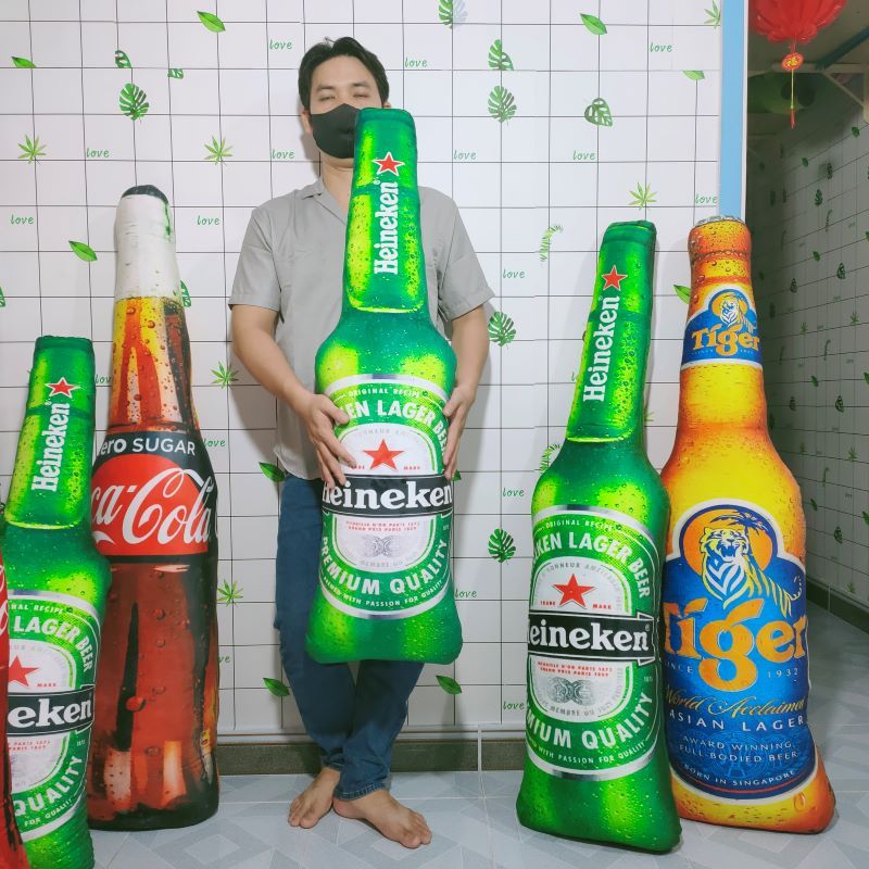 GẤU BÔNG BIA HENIKEN TIGER LOẠI LỚN 80CM | Shopee Việt Nam