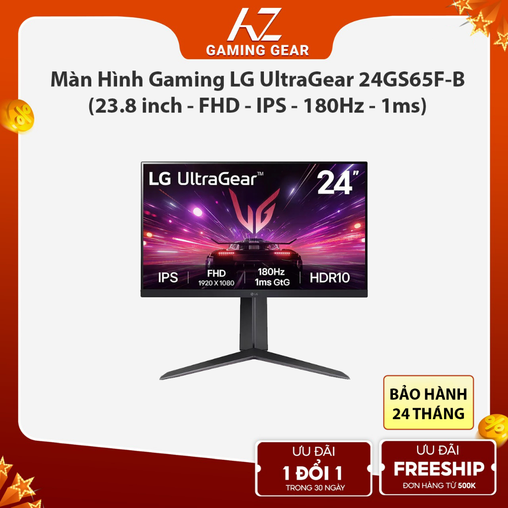 Màn Hình Gaming LG UltraGear 24GS65F-B (23.8 inch - FHD - IPS - 180Hz - 1ms) | Shopee Việt Nam