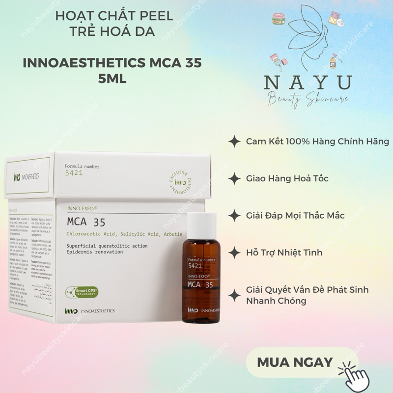 [MẪU MỚI - TẶNG CỌ PEEL] HOẠT CHẤT PEEL TRẺ HOÁ DA INNOAESTHETICS MCA 35 5ML | Shopee Việt Nam