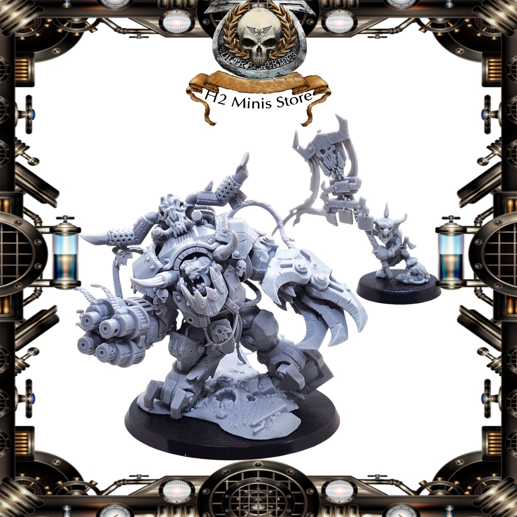 [Mô hình in 3D] Mô hình Warhammer 40000 Ork - Ghazghkull Thraka and ...